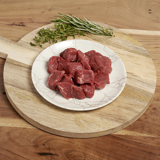 Grass-Fed Blade Steak Diced for Slow Cooking